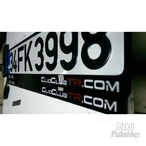 KİŞİYE ÖZEL PLEKSİ PLAKALIK (Kesik Plaka İçin)